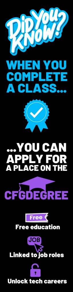 Coding Kickstarter classes | Learn to Code for Free with CFG